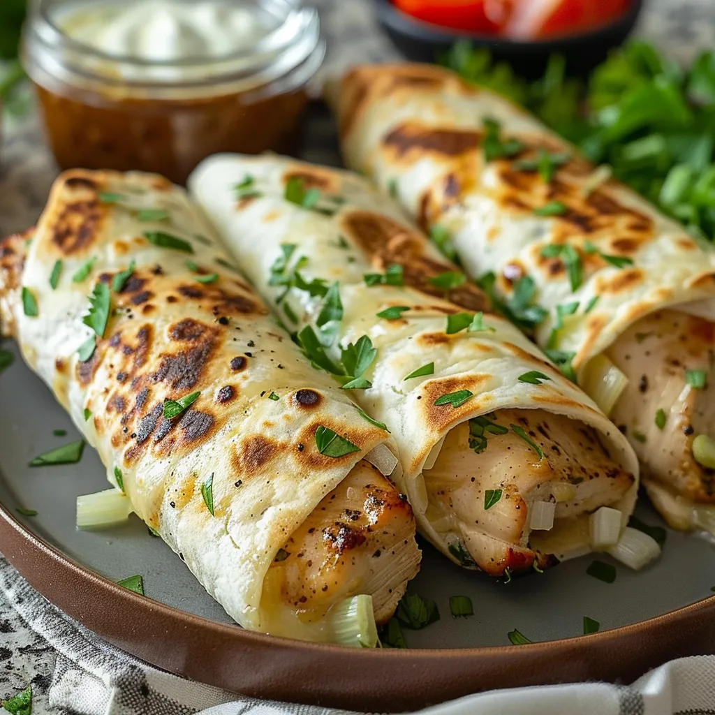 Savory Garlic Chicken Wraps A Flavor Packed Delight